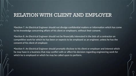 Code Of Ethics For Electrical Engineeringpptx