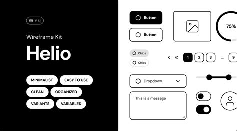 Helio Wireframe Kit Figma