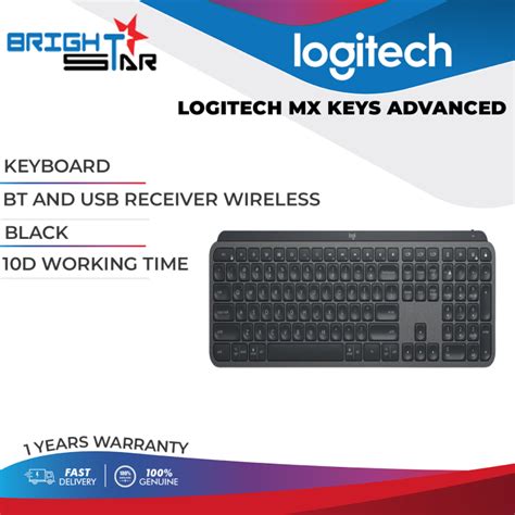 Logitech MX Keys Wireless Illuminated Keyboard Lazada