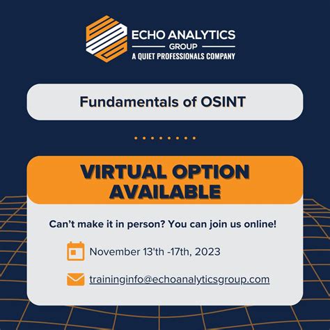 Echo Analytics Group On Linkedin Osint Echoanalyticsgroup Eag
