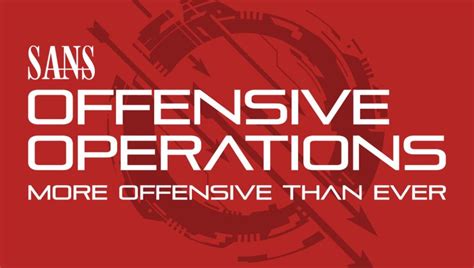 Sans Offensive Operations On Linkedin Freeresources Offensiveoperations Penetrationtesting