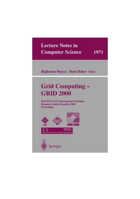 Grid 2000 Grid Computing Rajkumar Buyya