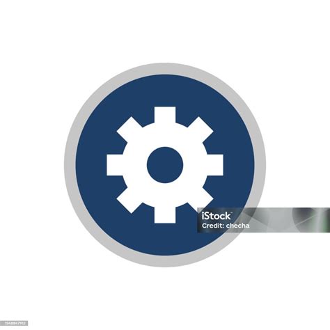 톱니바퀴 아이콘입니다 매개변수 또는 설정 기호 메커니즘 기계 또는 공작 기계의 세부 사항 강철에 대한 스톡 벡터 아트 및 기타 이미지 Istock
