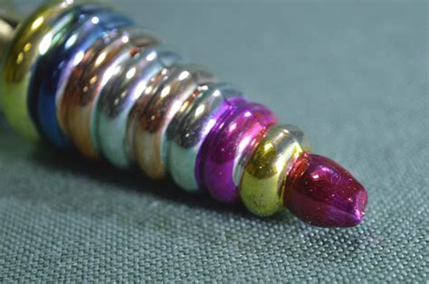 Купить Игрушка елочная стеклянная Пирамида пирамидка башня Стекло прищепка Новогоднее