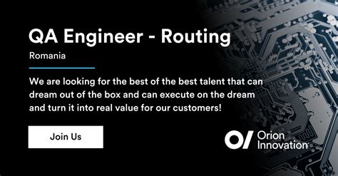 orion innovation romania on linkedin qaengineer routinggroup
