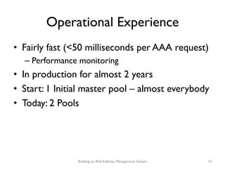 Building An IPv6 Address Management System PDF Computer Networking Computing