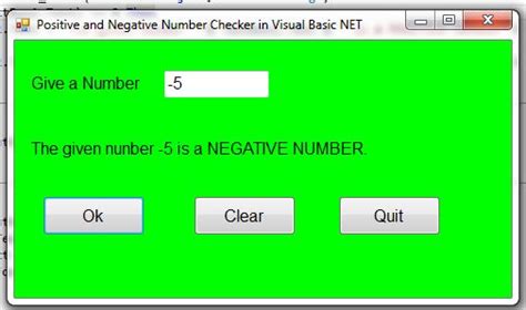 free programming source codes and computer programming tutorials positive and negative number