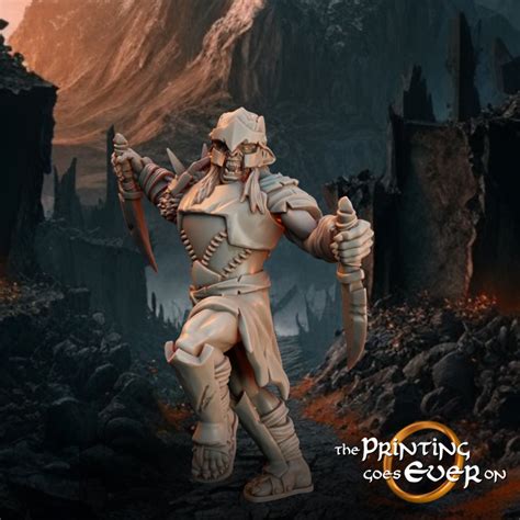 3d Printable Assault Orc Assassin A Presupported By The Printing Goes
