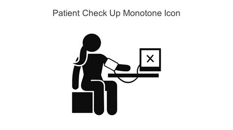 Patient Check Up Monotone Icon In Powerpoint Pptx Png And Editable Eps Format Presentation
