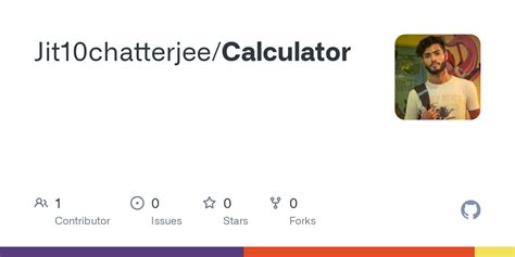 Github Jit10chatterjeecalculator