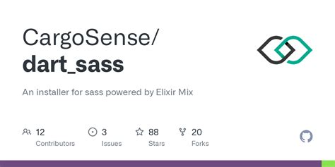 github cargosense dart sass an installer for sass powered by elixir mix