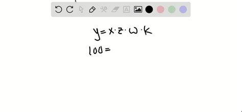 Solved Write An Equation Describing The Relationship Of The Given Variables Y Varies Jointly As