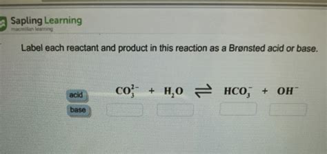solved label each reactant and product in this reaction as a