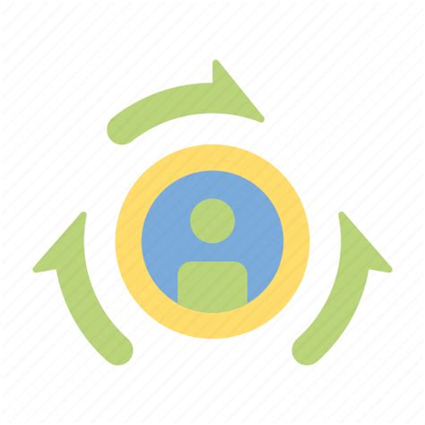 Arrow Circle Synchronize Sync People Person Icon Download On Iconfinder