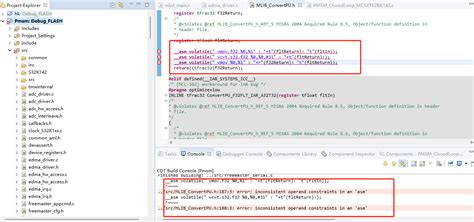 encounter an error while building the code generated by mbdt nxp
