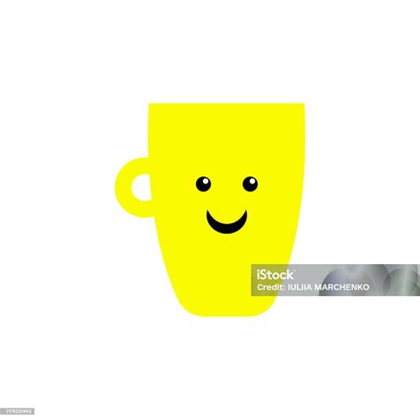 인쇄 디자인에 대 한 만화 쾌활 한 컵입니다 미소와 커피 잔 행복한 휴일 러시아 벡터 일러스트 템플릿 디자인입니다 만화 일러스트 쾌활 한 컵 미소와 함께 벡터 카드입니다