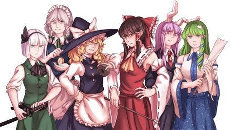 Download Reisen Udongein Inaba Sakuya Izayoi Sanae Kochiya Marisa Kirisame Reimu Hakurei Youmu