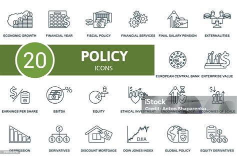 경제 성장 및 투자 전략을 보여주는 정책 관련 금융 아이콘 0명에 대한 스톡 벡터 아트 및 기타 이미지 0명 Earnings Before Interest And