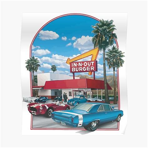 In N Out Posters Redbubble