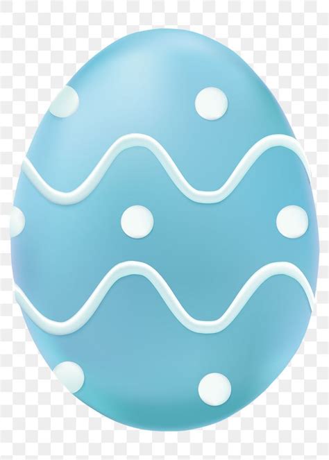 Download Premium Png Of Png 3d Easter Egg Blue Sticker Gold With Polka Dot Pattern By Busbus