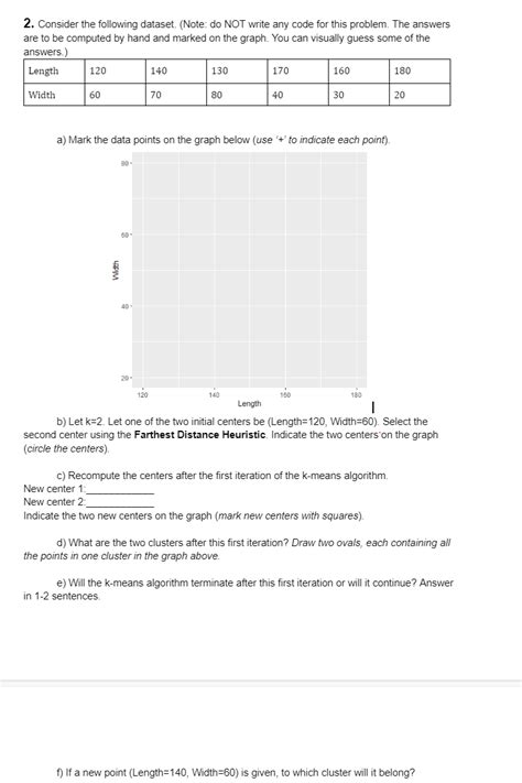 Solved Consider The Following Dataset Note Do NOT Write Chegg