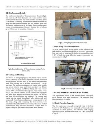 Behaviour Of Beam Column Joint Under Cyclic Loading PDF
