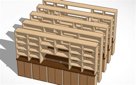 3d Design Bookshelf Tinkercad