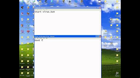 How To Make An Annoying Batch Filevirus Youtube