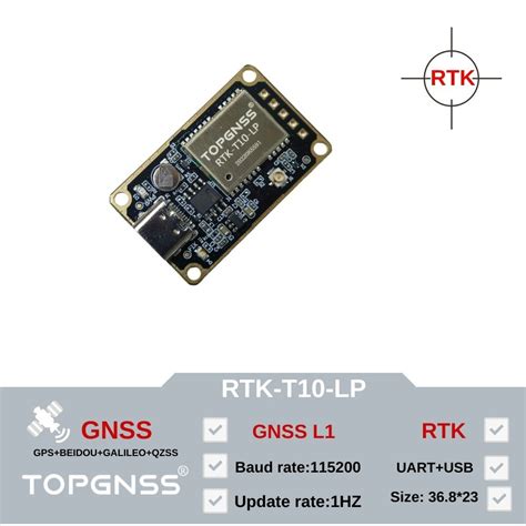 【rtk T10 Lp Gnss Gps Galileo Qzss Rtk Module Small Volume Gnss High