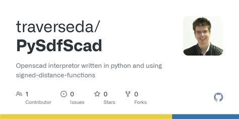 github traverseda pysdfscad openscad interpretor written in python and using signed distance