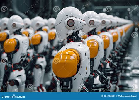 Ai Assembly Line Serial Production Of Robots With Artificial