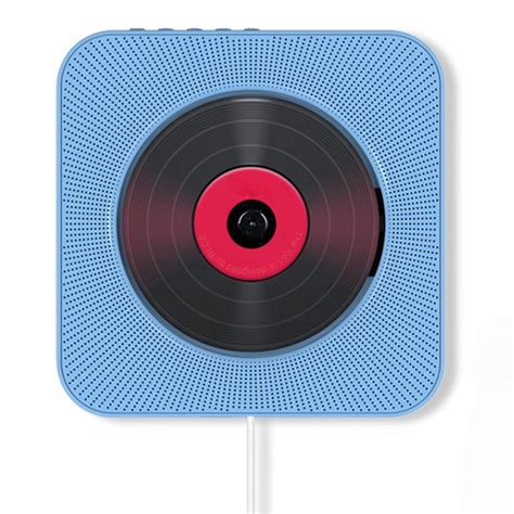 MEGICOT Bluetooth 5 0 Wall Mountable CD Player With Pull Switch Built In Speakers Portable