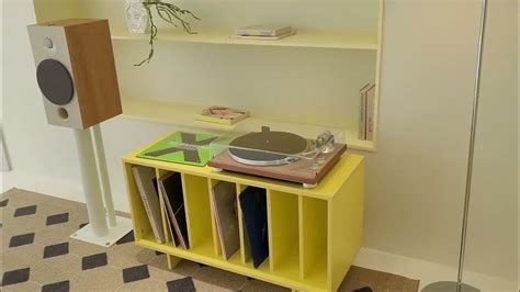 [펜슬하우스] 레코드 미드센추리모던 매거진렉 선반 1단 Lp 수납장 옐로우 Youtube