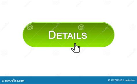 Details Web Interface Button Clicked With Mouse Cursor Green Color