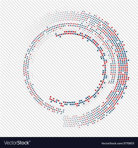 Abstract Circle Halftone Royalty Free Vector Image