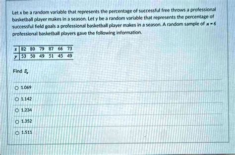 solved let x be a random variable that represents the percentage of