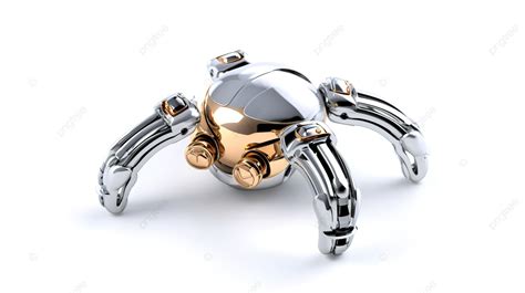흰색 배경에 Fidget 손가락 회 전자 안티 스트레스 장난감을 들고 크롬 로봇 발톱의 3d 렌더링 클로 머신 게임기 도박