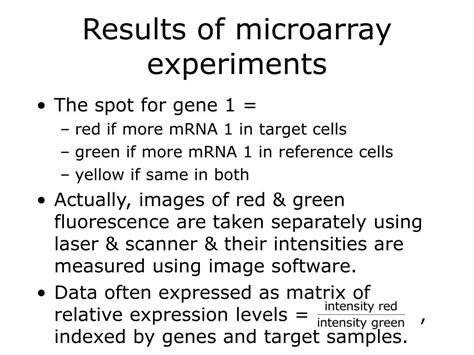 Ppt Analysis Of Microarray Data Powerpoint Presentation Free Download Id