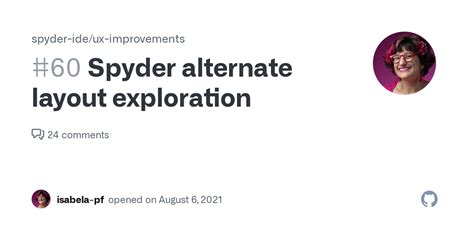 spyder alternate layout exploration · issue 60 · spyder ide ux