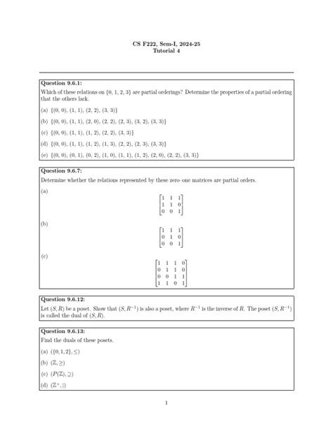 Cs F222 Tutorial 4 Pdf