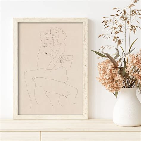 Naked Men Line Drawing Etsy Israel