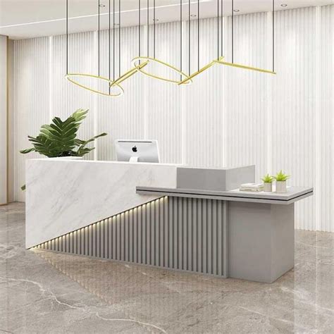 Pin By Amanda Gatto On Projero Suprema Modern Reception Desk Office