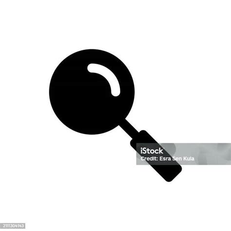 돋보기 단색 아이콘입니다 디자인은 웹 페이지 모바일 앱 Ui Ux 및 Gui 디자인에 적합합니다 Brand Name Smart Phone에 대한 스톡 벡터 아트 및 기타