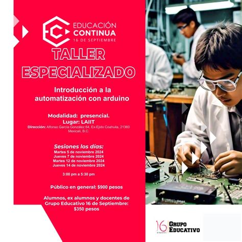 taller especializado introducción a la automatización con arduino
