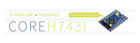 waveshare coreh743i stm32 stm32h743iit6 mcu core board full io expander