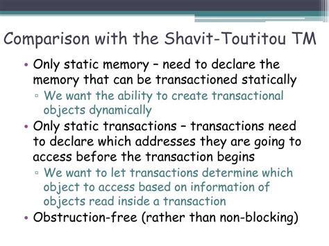 Ppt Software Transactional Memory For Dynamic Sized Data Structures Dstm Dynamic Stm