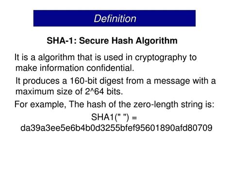 Ppt Project Algorithm Sha 1 Powerpoint Presentation Free Download