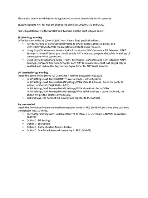 Napt Setup Guide Pdf