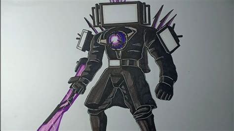 how to draw titan tv man update in skibidi toilet 67 part 3 drawing