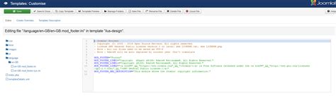 How To Edit The Html Code Of A Custom Footer Module Template Override
